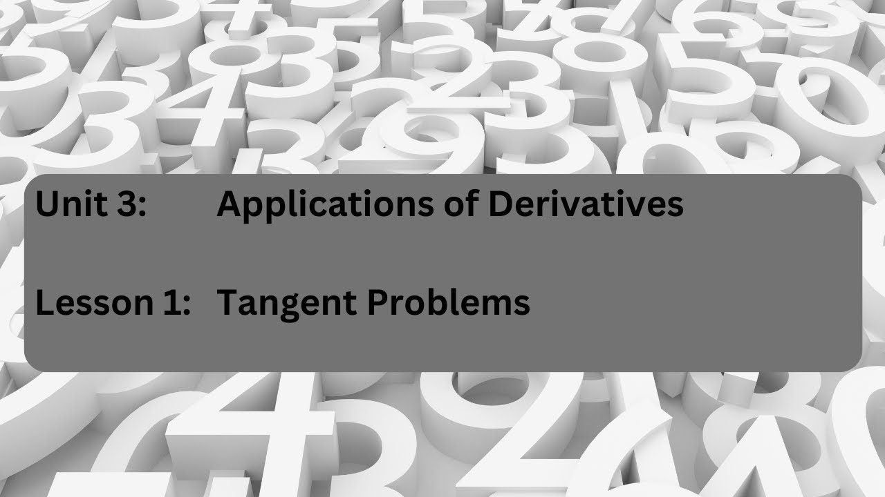 Tangent Problems Youtube