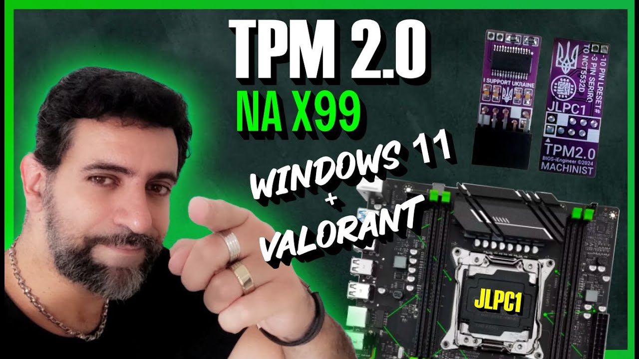 INSTALEI O MÓDULO TPM 2.0 NA MINHA X99 MR9A COM W11 - RODANDO VALORANT ...