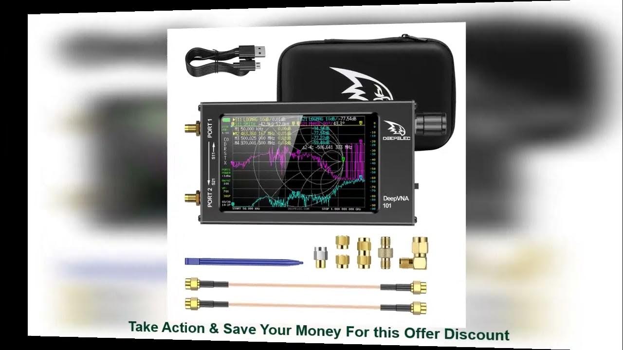 Best DeepVNA-101 4.3 inch Antenna Analyzer 10k-1.5GHz SWR Meter V - YouTube