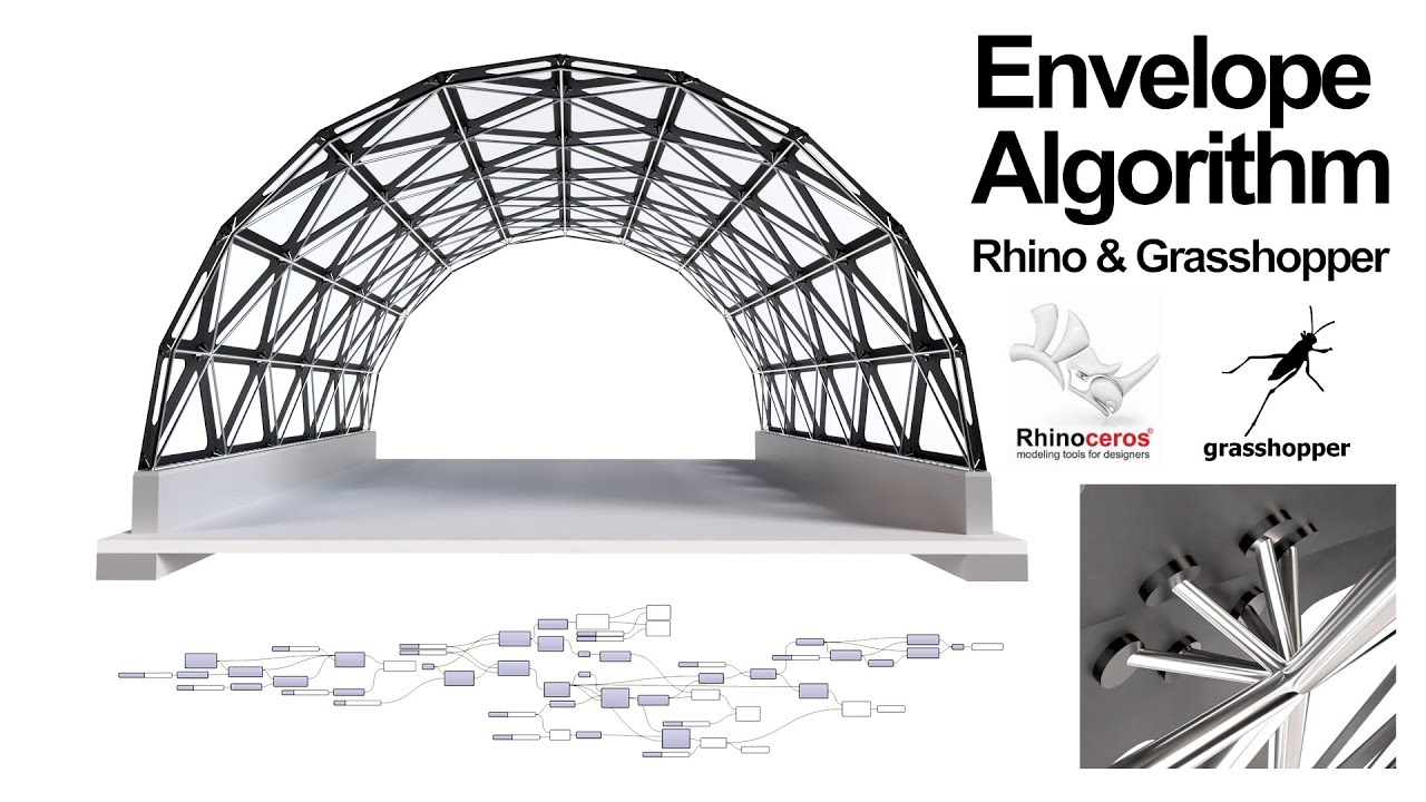 Algorithmic Envelope With Glass Skin Rhino And Grasshopper Parametric Architecture Tutorial Youtube