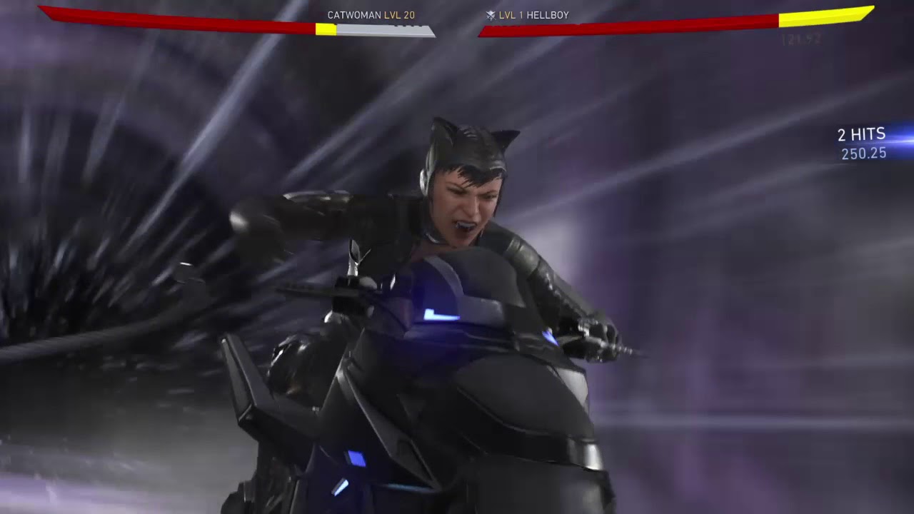 Injustice 2 Cat Woman vs Hellboy - YouTube