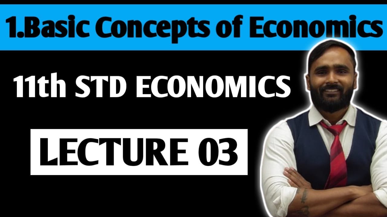 11th Economics|Chapter No 01|Basic Concepts of Economics|Lecture 3 ...
