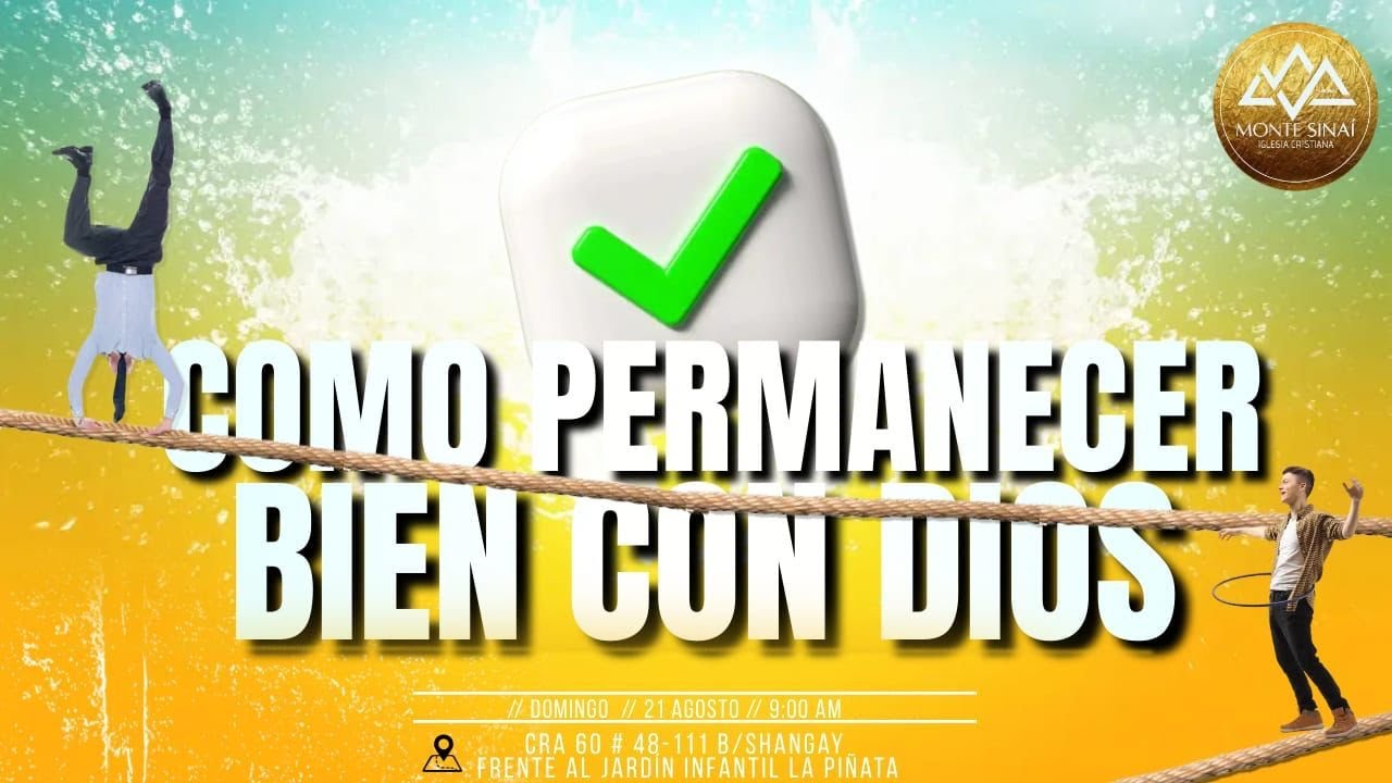 ¿COMO PERMANECER BIEN CON DIOS? - YouTube