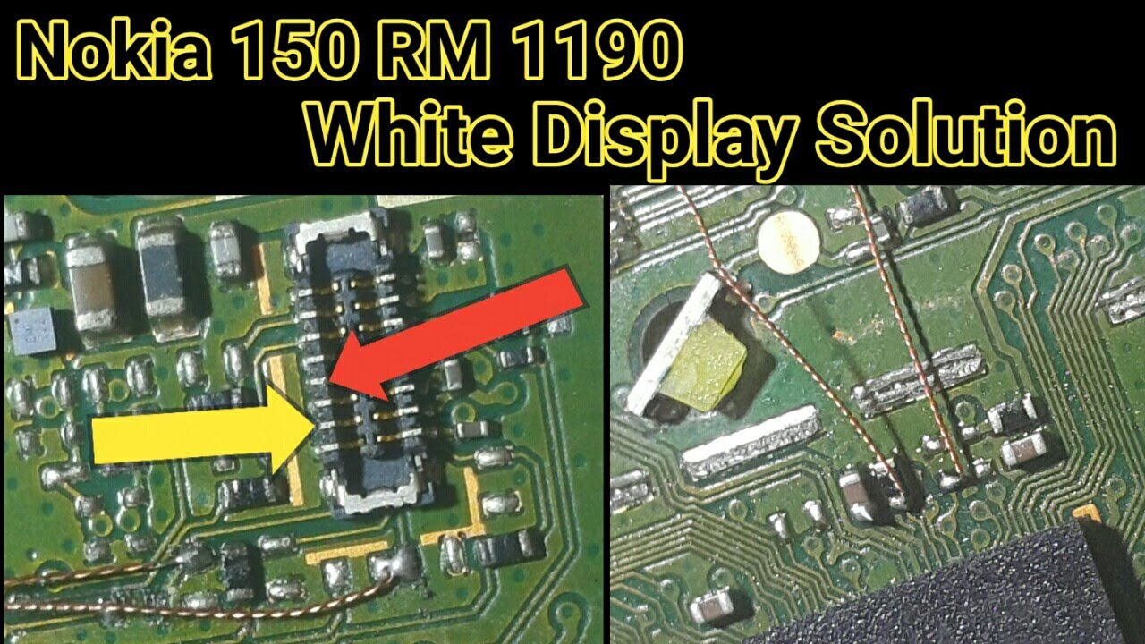 Nokia 150 RM 1190 White Lcd Solution - YouTube
