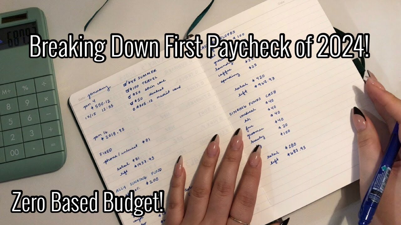 Budgeting Out 1st Paycheck of 2024! - YouTube