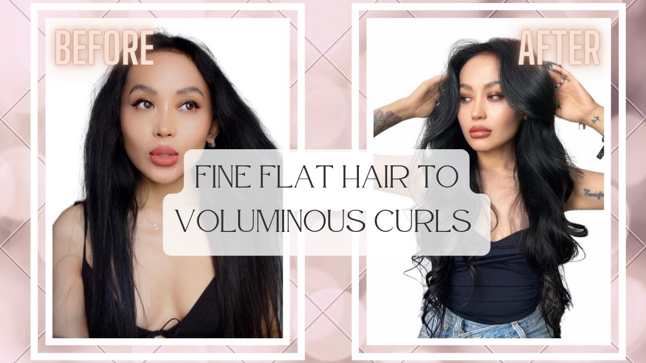 HOW TO CURL FINE HAIR TO BIG VOLUMIZED HAIR | EASY HAIR TUTORIAL FOR ...