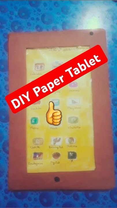 DIY Paper Tablet easy for kids #papercraft #ytshorts #trendingshorts # ...