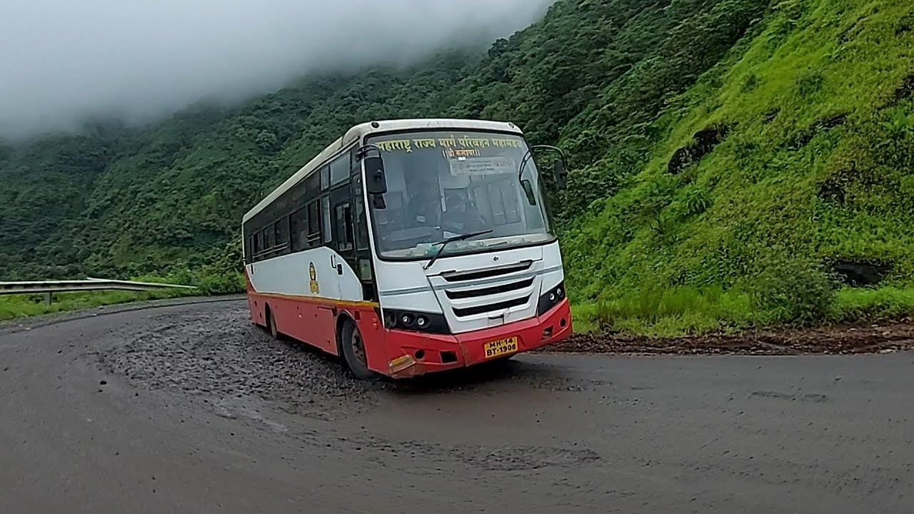 MSRTC Kudal Vijapur l Gaganbawda Ghat l Karul Ghat l Konkan l ...