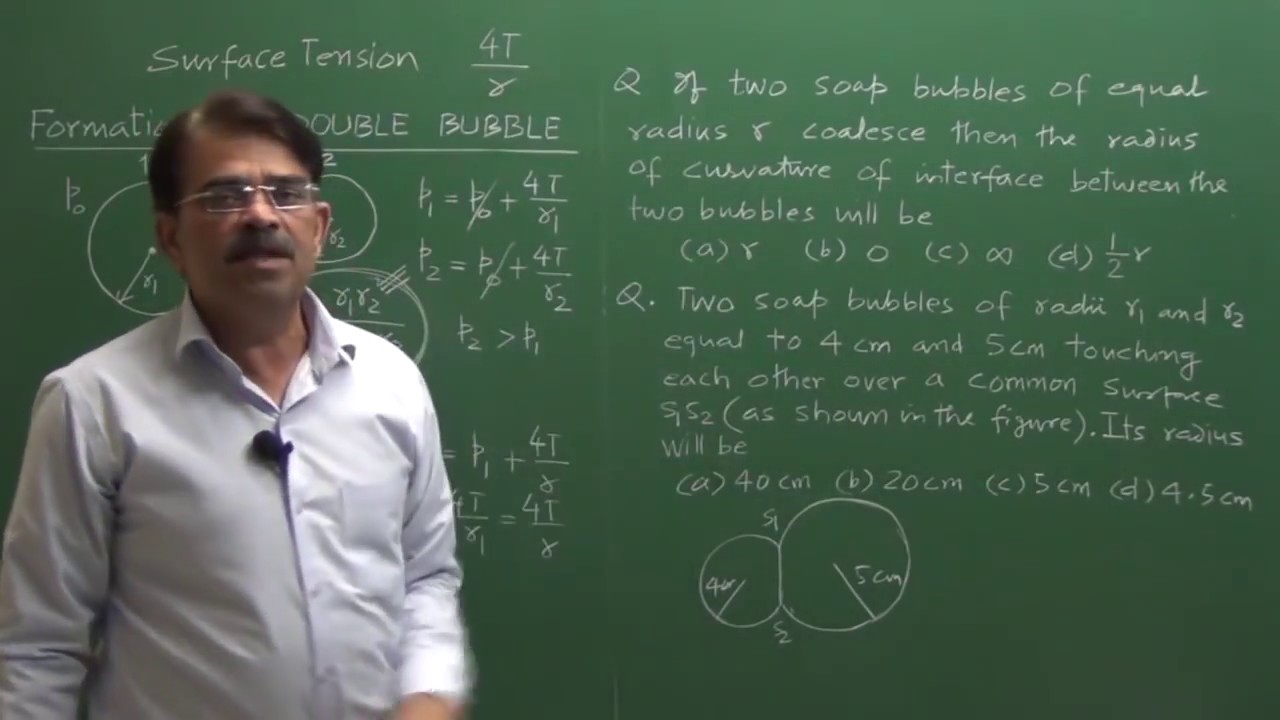 Surface Tension - Double Bubble - Vivek Phalke PHYSICS - YouTube