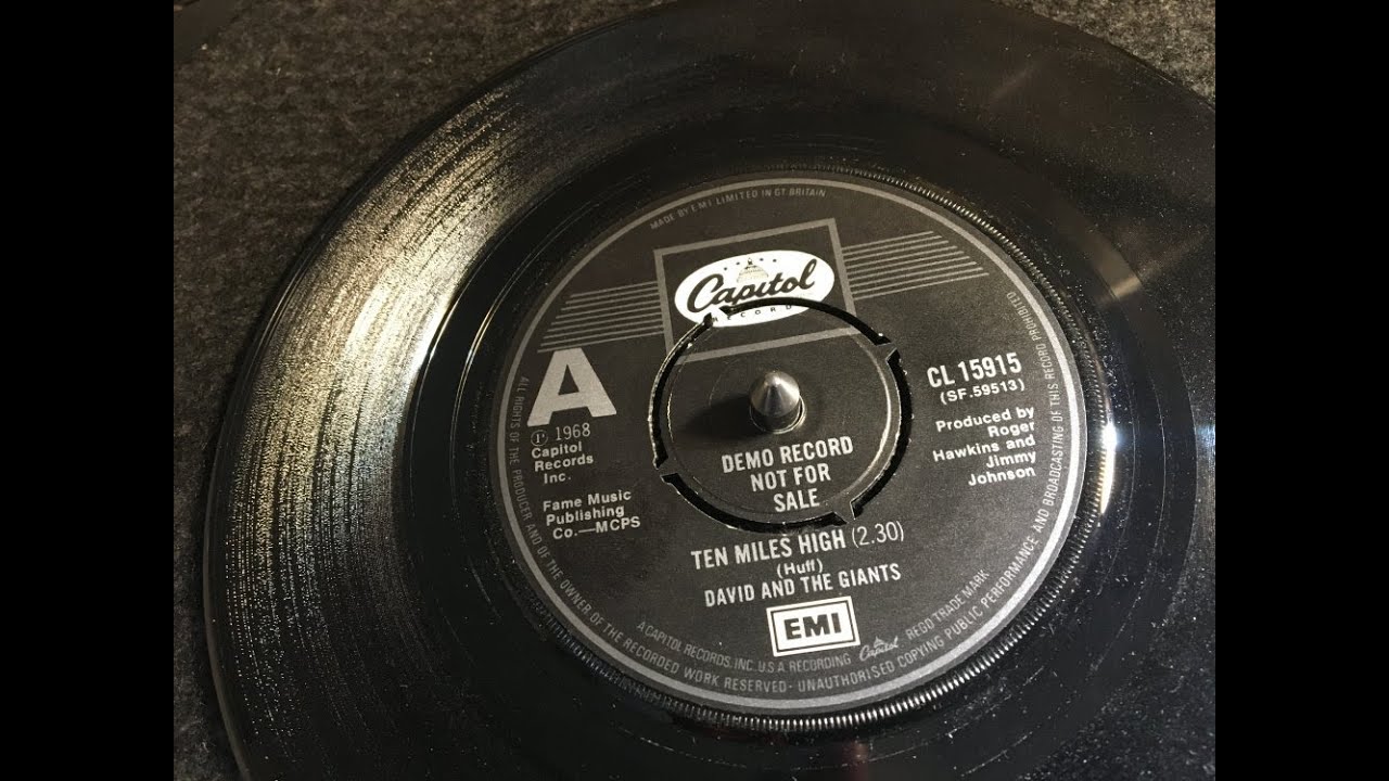 Ten Miles High ~ David and The Giants - YouTube