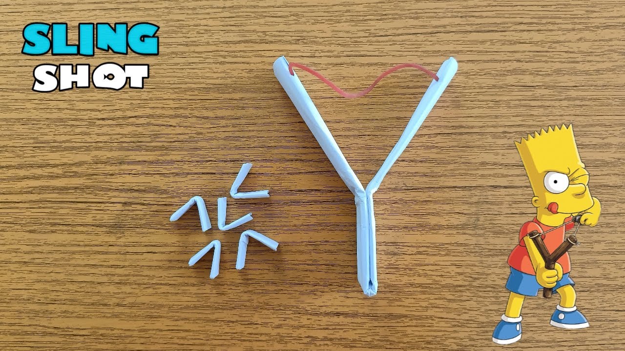 DIY-How to Make a Strong Slingshot Out Of Paper | Making Easy Paper ...