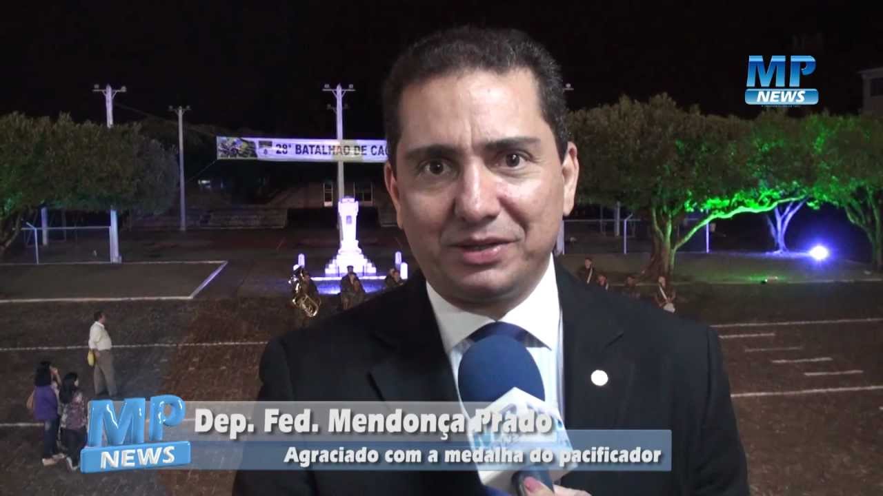 Mendonça Prado é agraciado com Medalha do Pacificador - YouTube