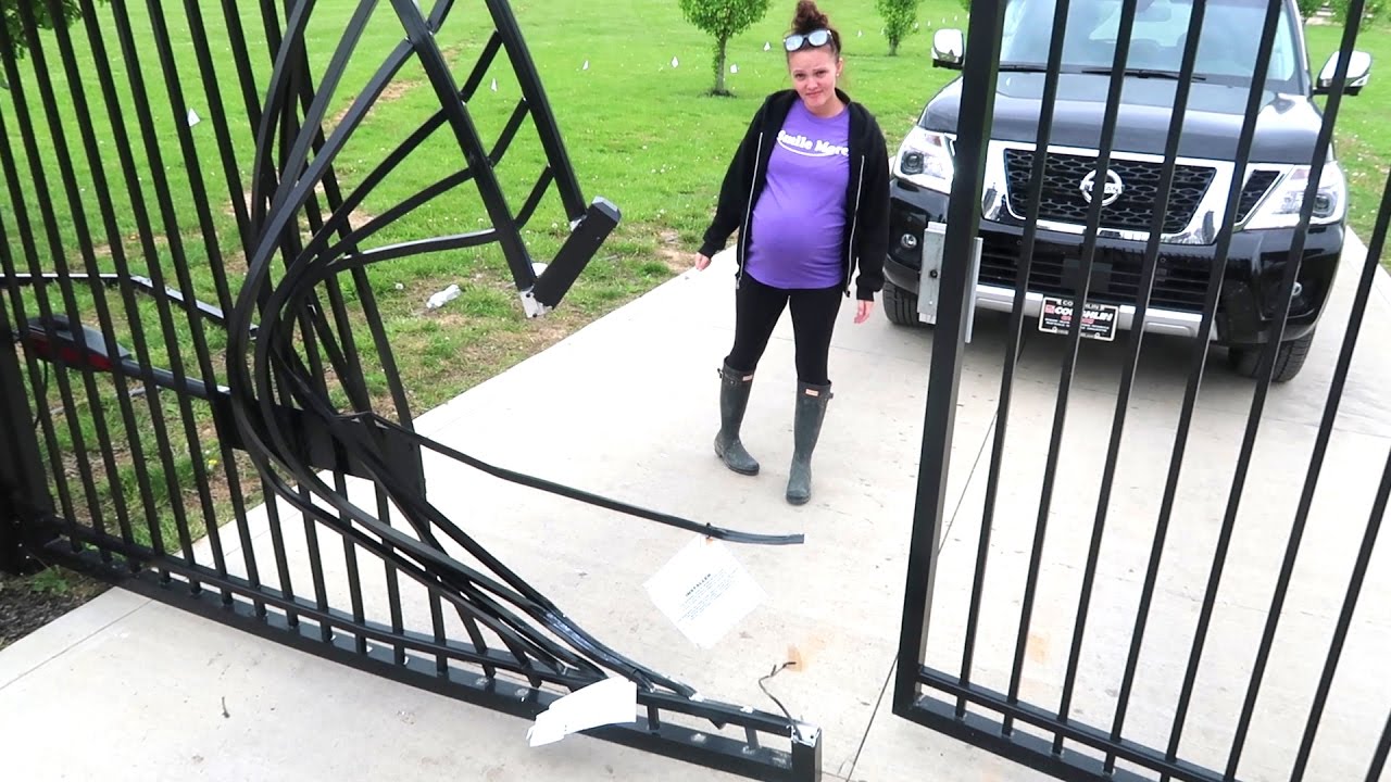 OUR GATE IS DESTROYED... - YouTube