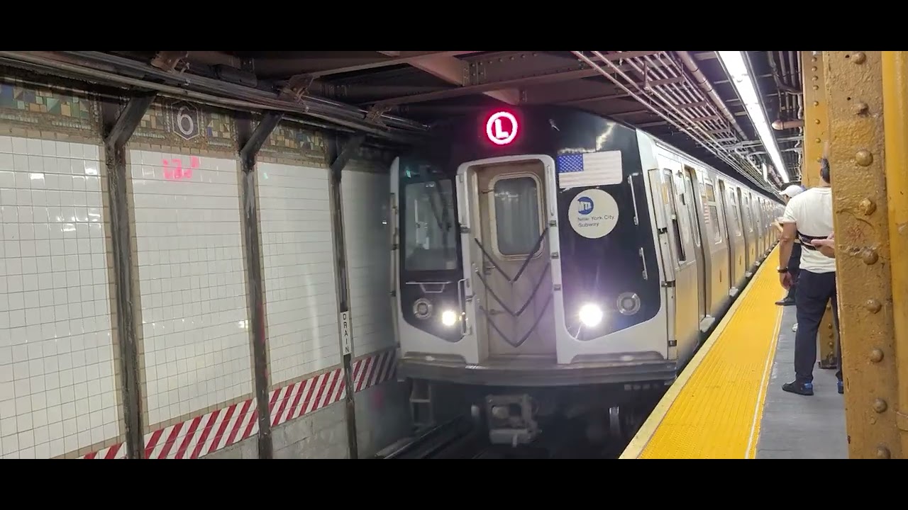 Brooklyn (Canarise Rockaway Pway) bound R160 L train at 6 Av - YouTube