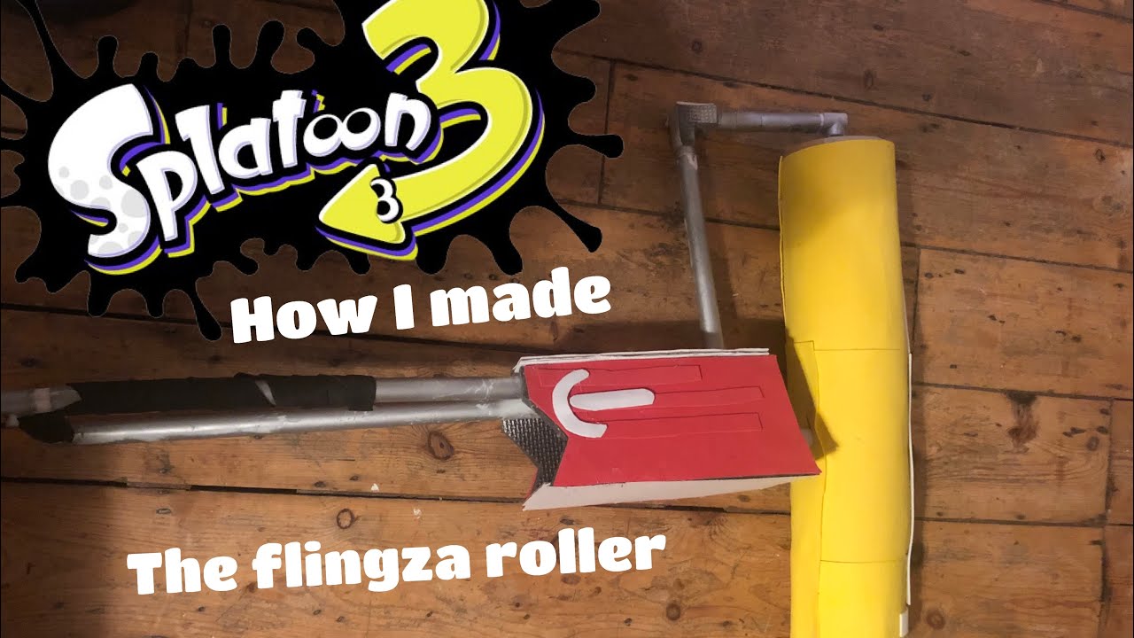 Diy Flingza roller from splatoon that actually folds! - YouTube