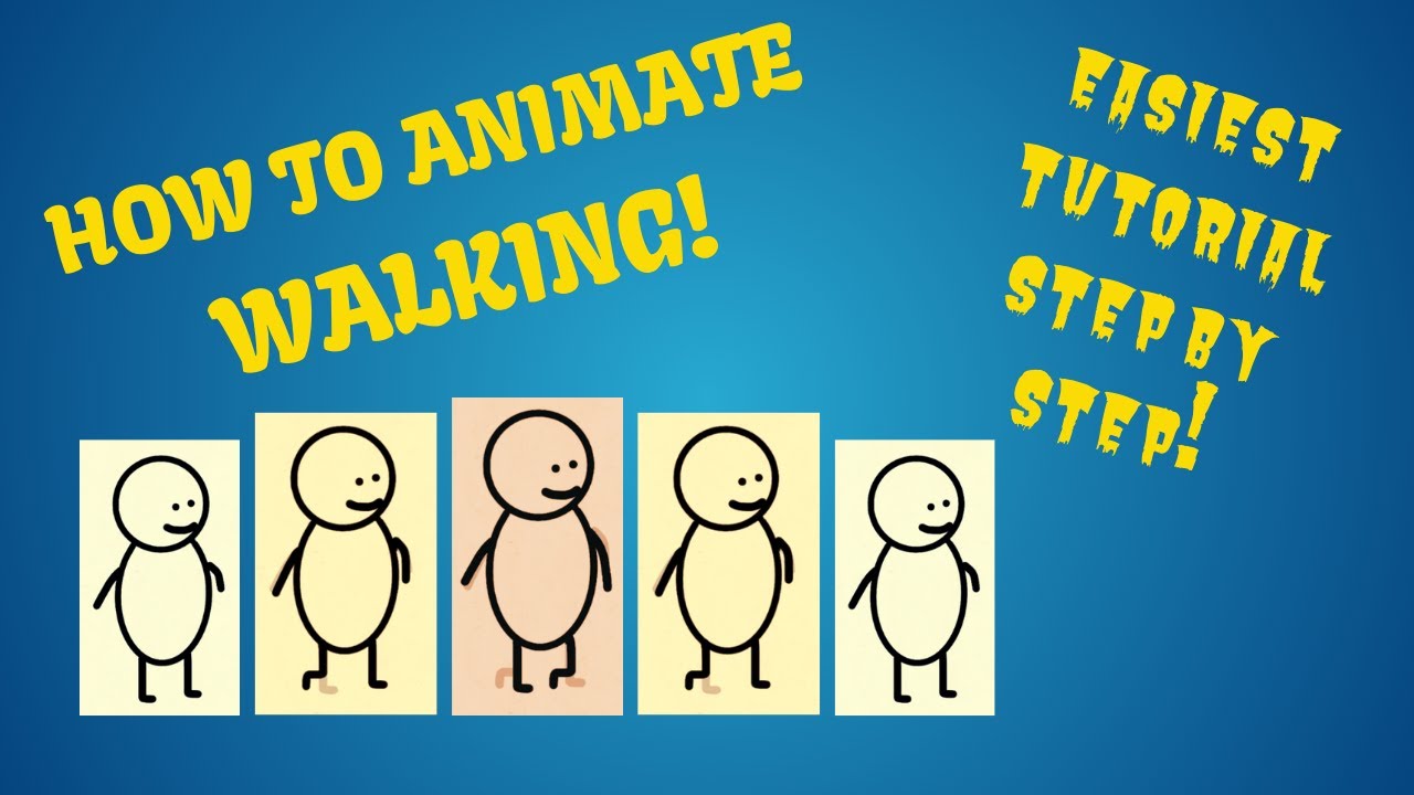 How to Animate Walking | FlipaClip Tutorial for beginners - YouTube