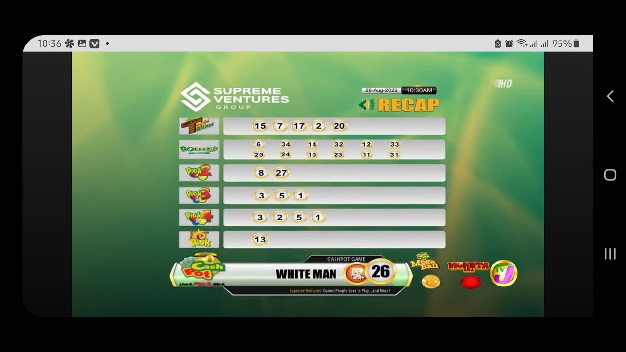 Cash Pot, Pick 3 and Pick 4 10:30 am draw for August 28, 2022 how to ...