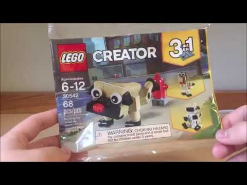 Lego 30542 Creator Cute Pug Polybag Review - YouTube