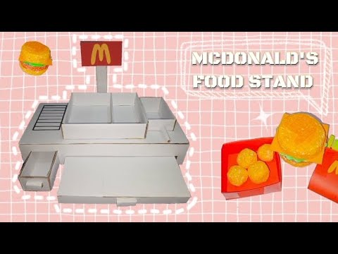 TUTORIAL MEMBUAT MCDONALD'S FOOD STAND | VER. TEMPAT FOOD STAND - YouTube