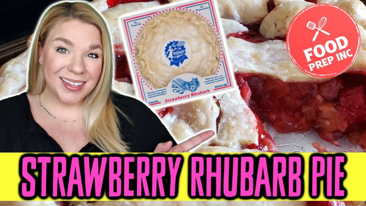 How To Make The Village PieMaker Strawberry Rhubarb Pie - YouTube