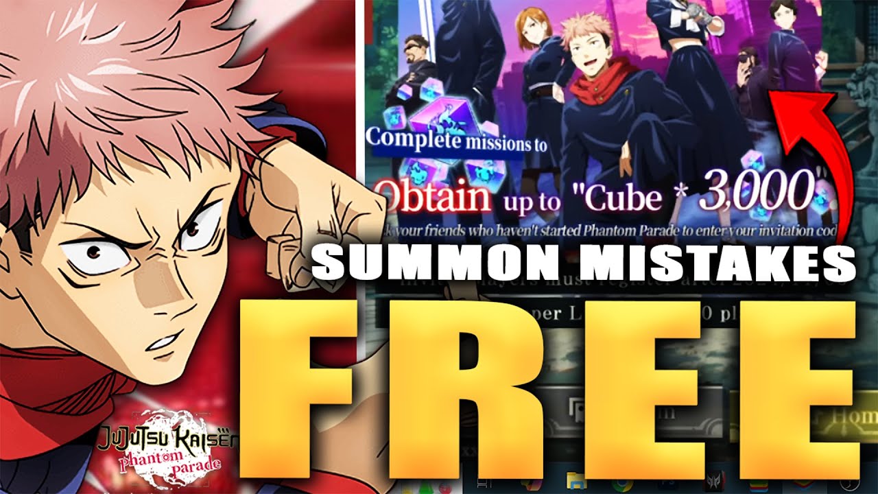 HOW TO GET FREE 3000 CUBES & SSR GUARANTEED TICKET! BANNER MISTAKES! (Jujutsu Kaisen Phantom ...
