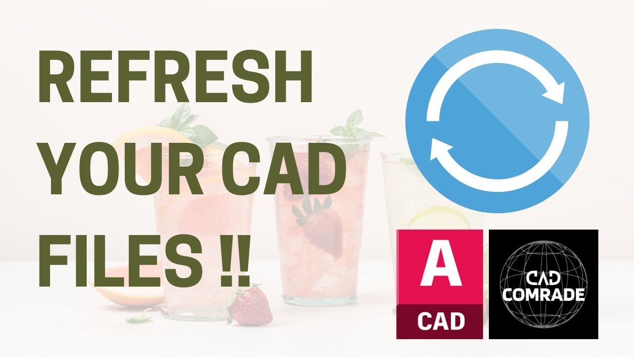 How to refresh Autocad files ?? All about the regen command !! - YouTube