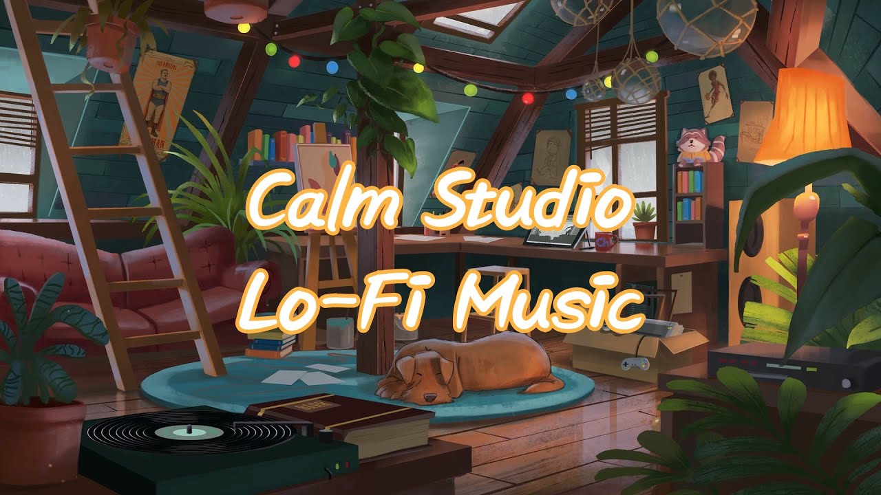 Lazy Studio with Lo-Fi Music 4 Hours - YouTube