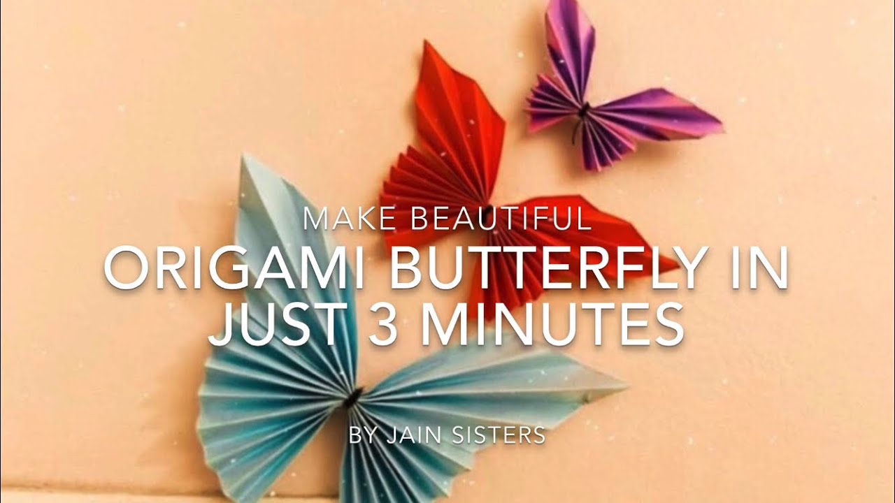 Make Beautiful Origami Butterfly in Just 3 Minutes | Quarantine Tasks ...