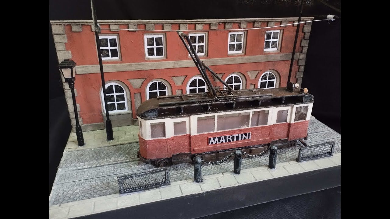 Scale model tram.1/35. How to make. - YouTube