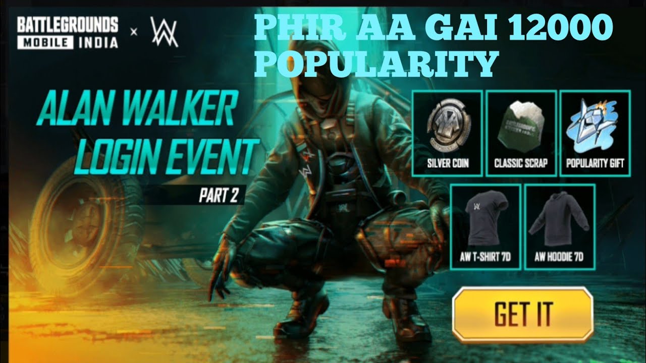 Alan Walker Login Event (2) ️ Get Free 12000 Popularity In Alan Walker ...