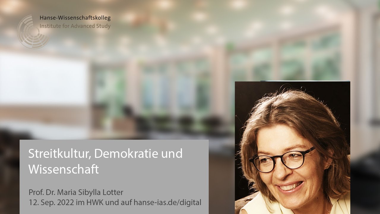 „Streitkultur, Demokratie und Wissenschaft“ mit Prof. Dr. Maria-Sibylla ...