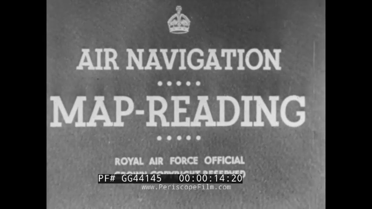 " AIR NAVIGATION MAP READING " WWII ROYAL AIR FORCE NAVIGATOR TRAINING ...