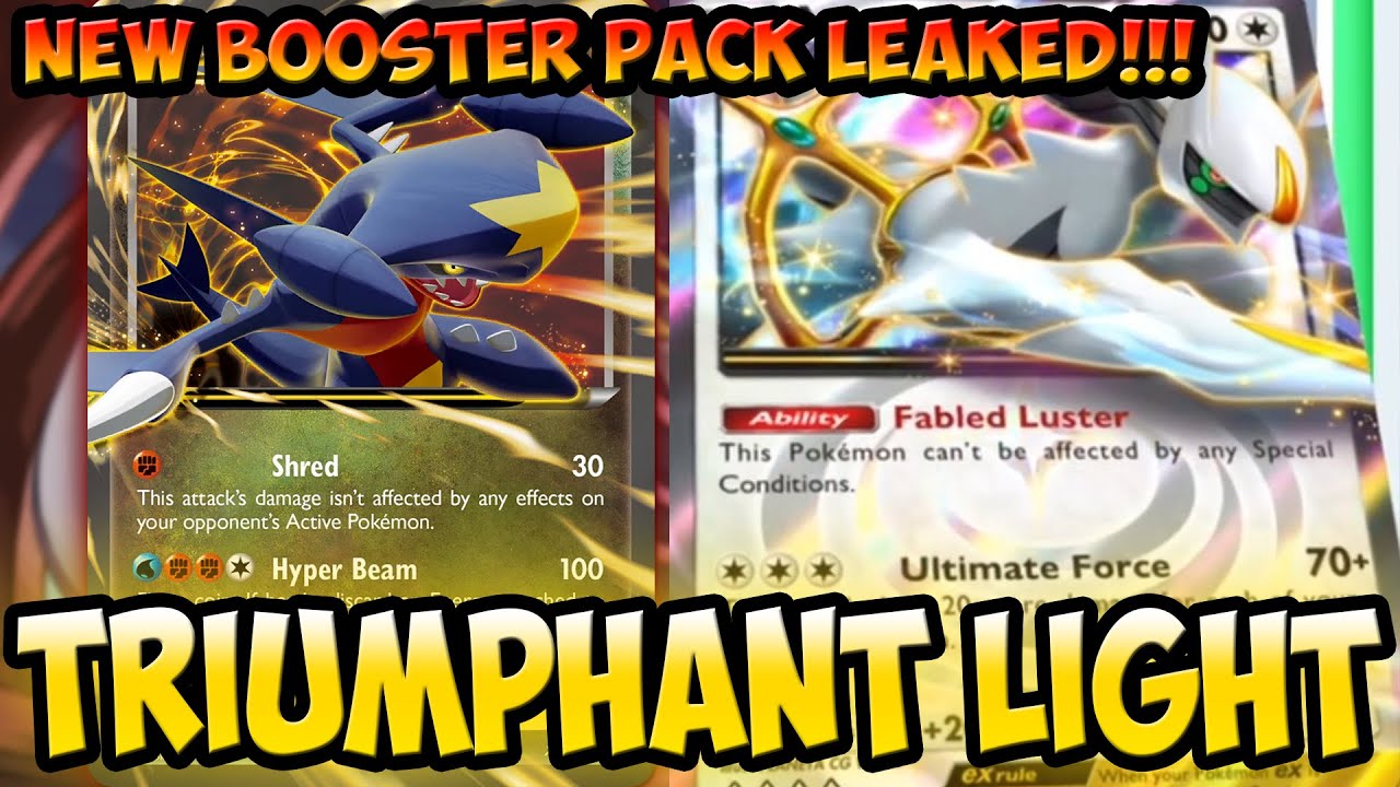 NEW BOOSTER PACK (TRIUMPHANT LIGHT) LEAKED | Pokémon Trading Card Game ...