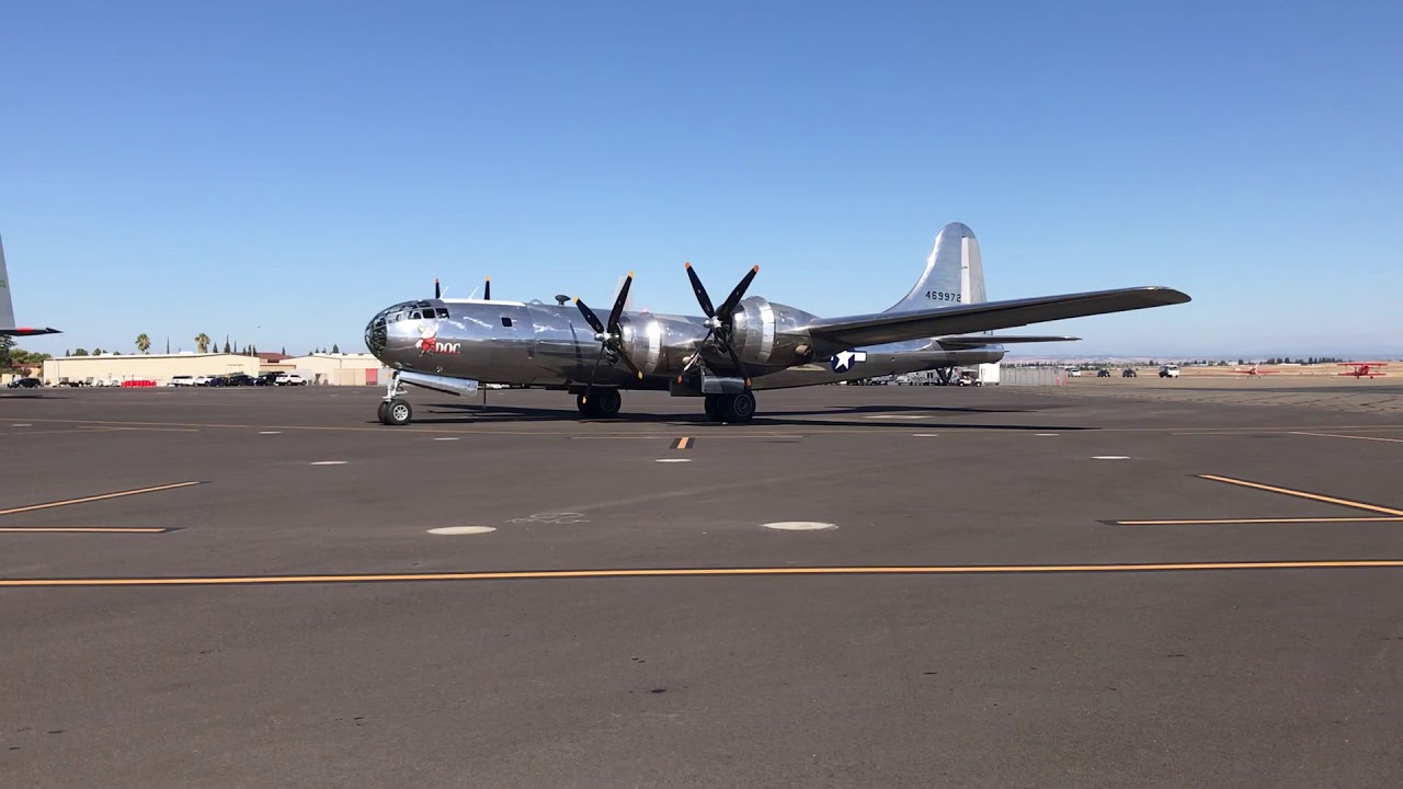 B-29 "Doc" Mather Field, CA October 2019 - YouTube