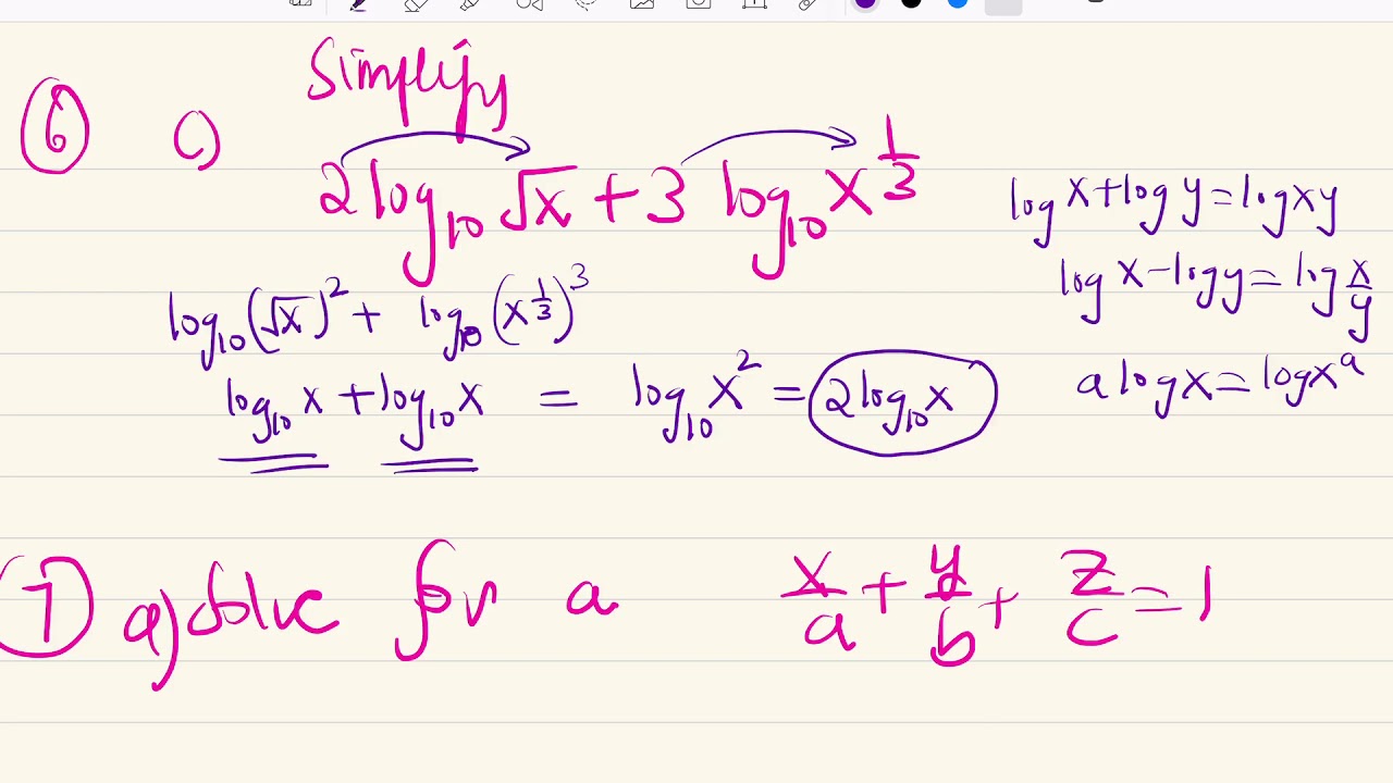 Pre Calc Review Problems - YouTube