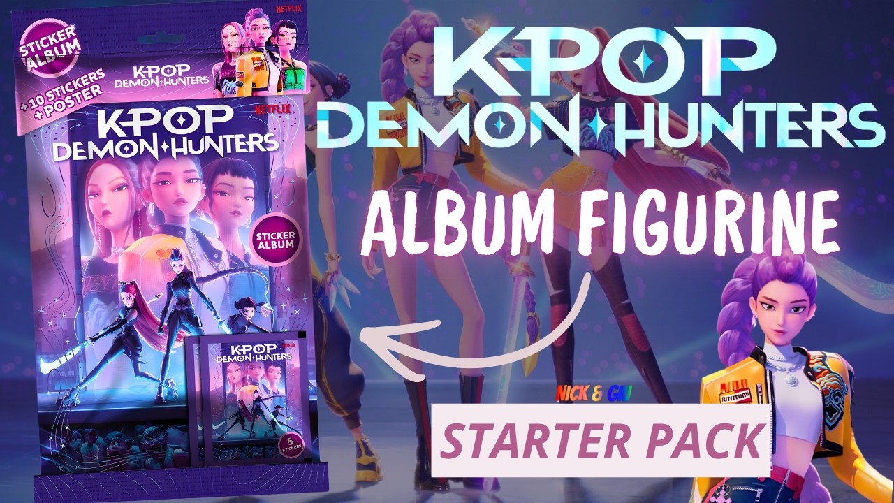K-POP DEMON HUNTERS Sticker Album - STARTER PACK Unboxing 🤩 - YouTube