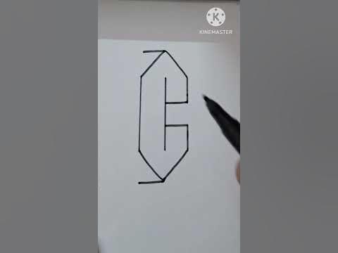 @c letter how to draw c 3d - YouTube