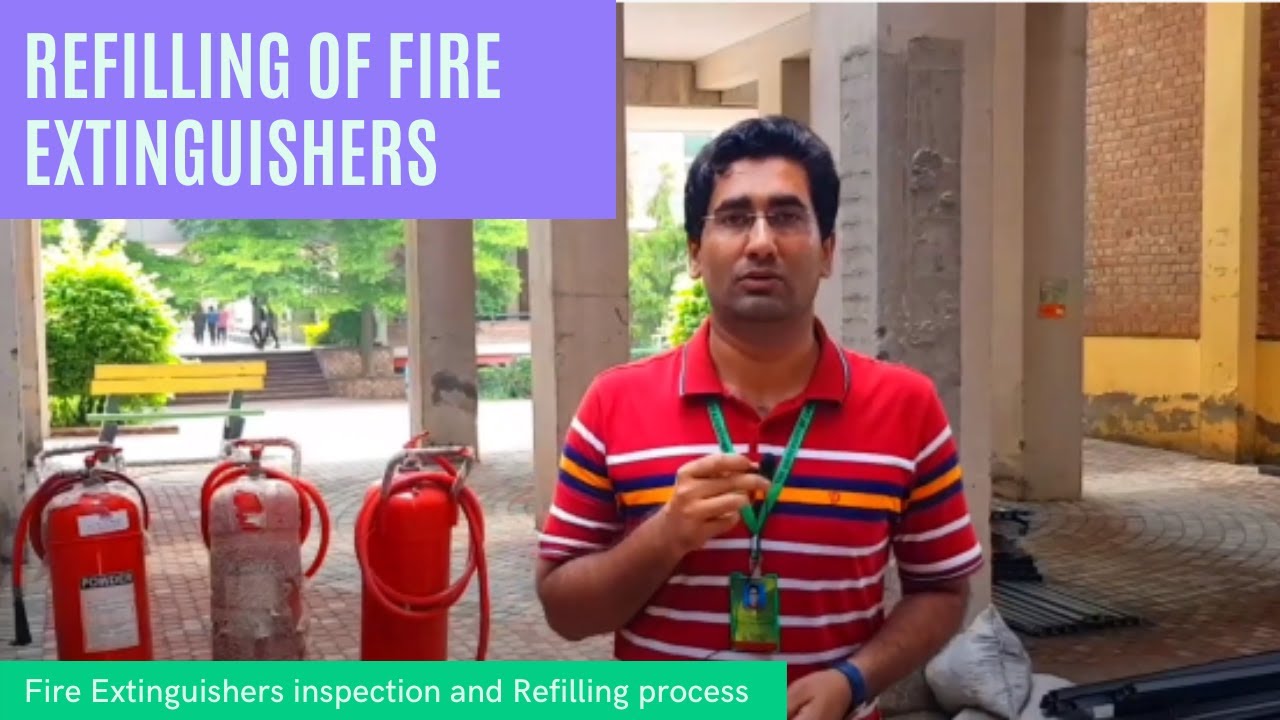 Refilling of Fire Extinguishers || Fire Extinguishers inspection and ...