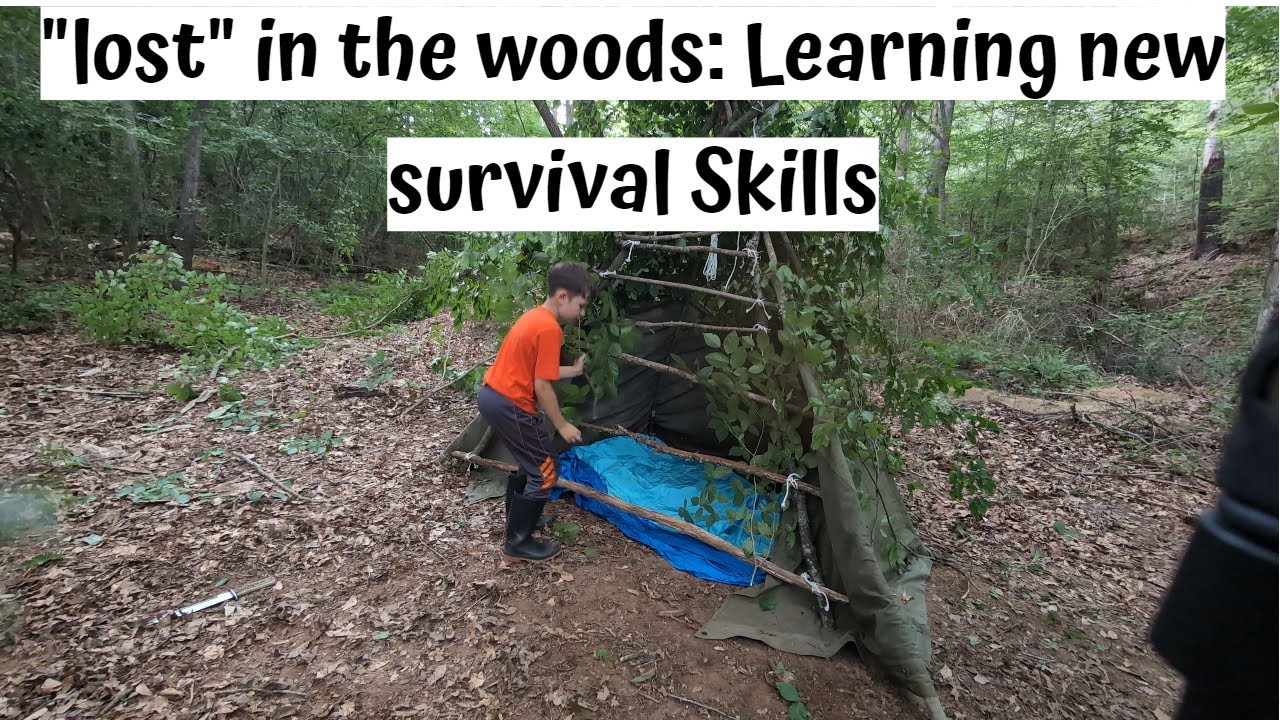 "Lost" in the Wilderness survival challenge: Teaching the kids some ...