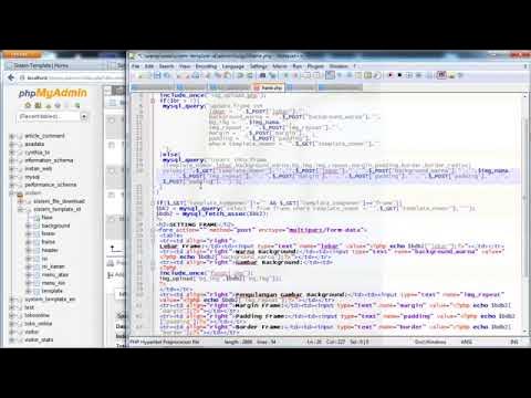 Website - Frame Border dan Border Radius, PHP, MySQL, CSS Tutorial ...