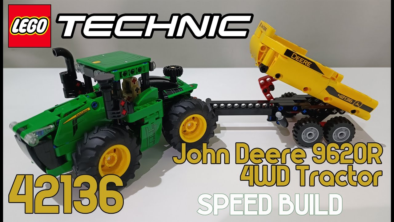 Speed Build: LEGO Technic 42136 John Deere 9620R 4WD Tractor - YouTube