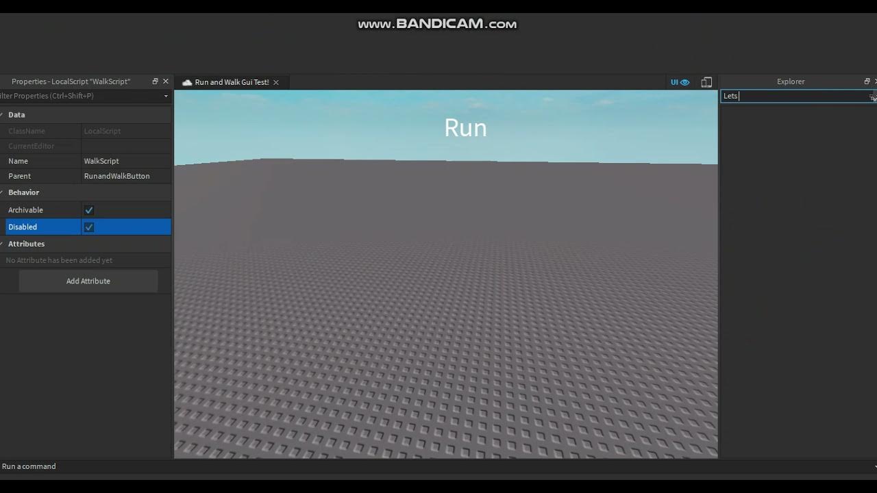 How to make a reset button and Run and walk button! - Roblox Studio ...