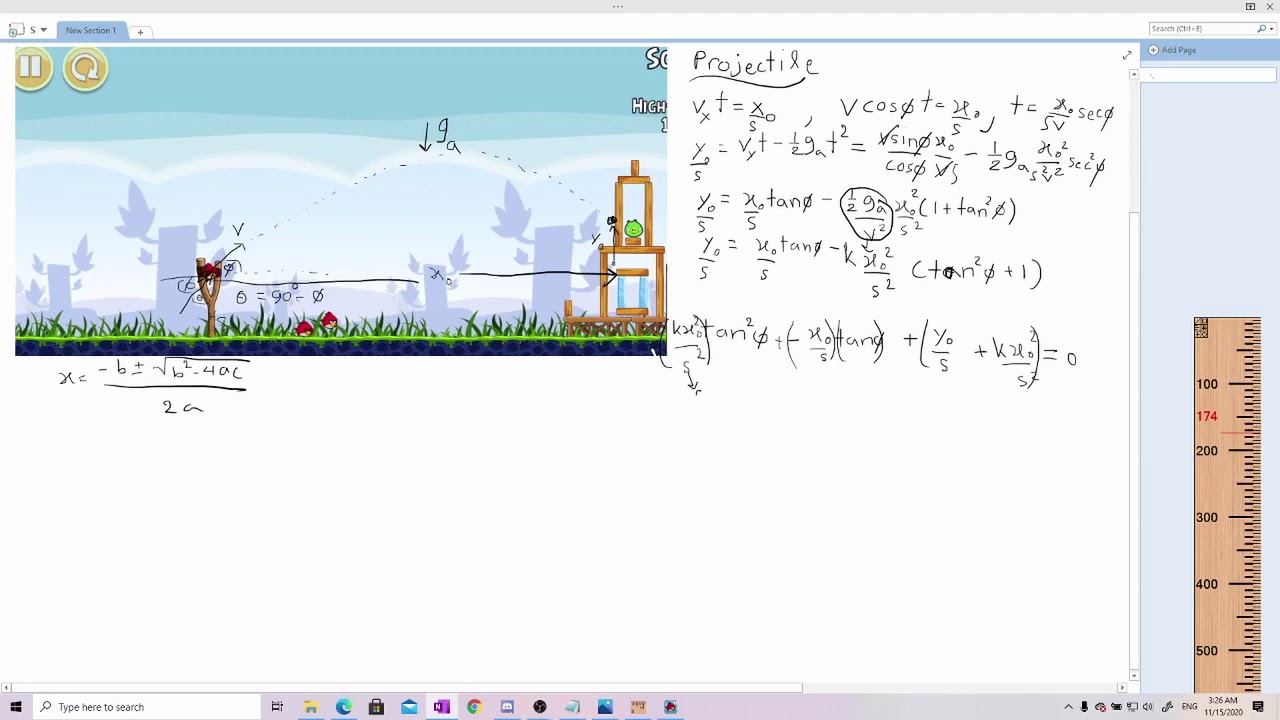 Angry birds and Projectile - YouTube