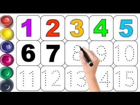 How to write 123 | Write 123 | Counting 1 to 100 | Draw 123 | how to ...