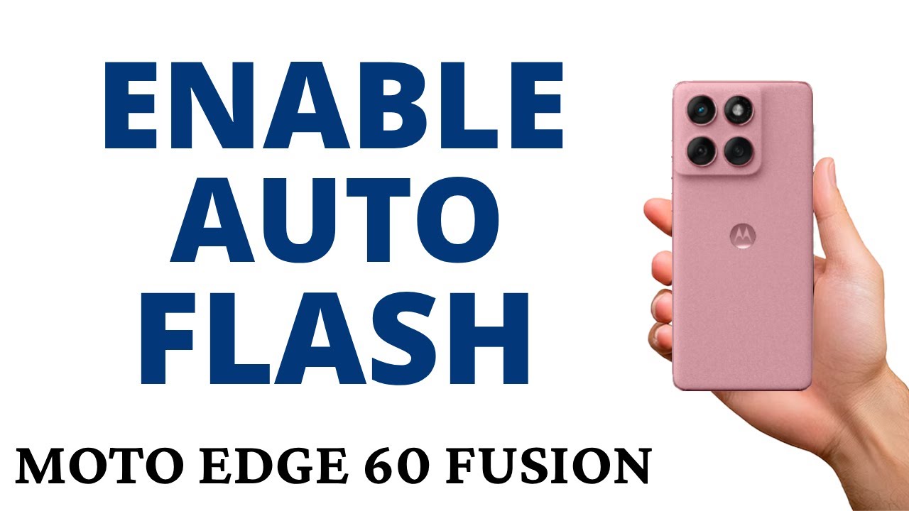 How to TURN ON AUTO FLASH on the MOTO EDGE 60 FUSION! - YouTube