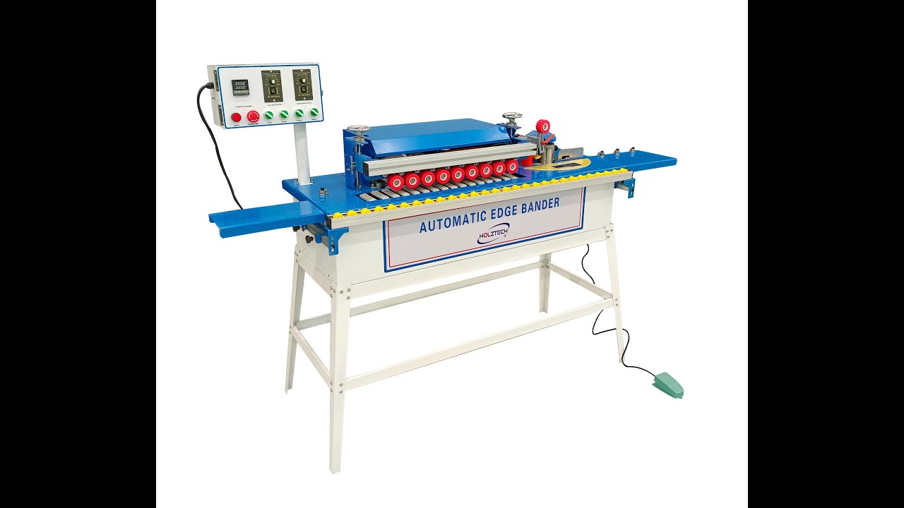 compact automatic edge banding machine máquina de bandas de borde - YouTube
