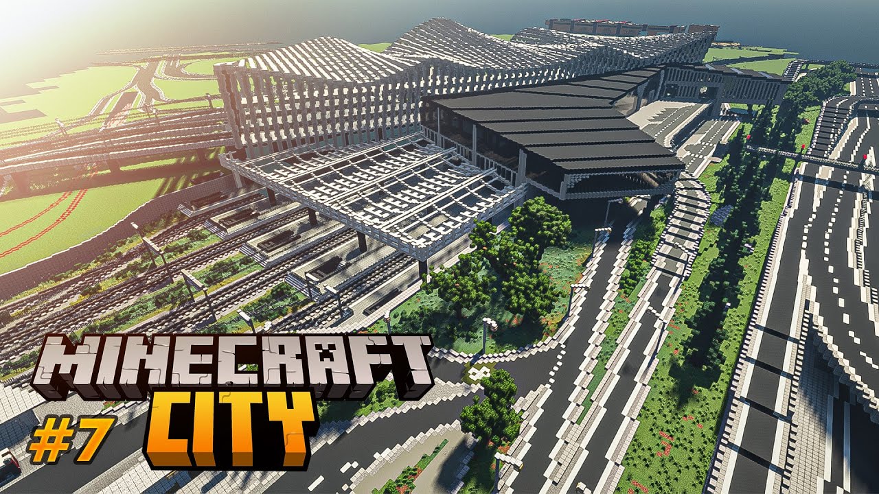 Der Bahnhof (Part 1) | Minecraft City Building Timelapse | Ep. 7 - YouTube