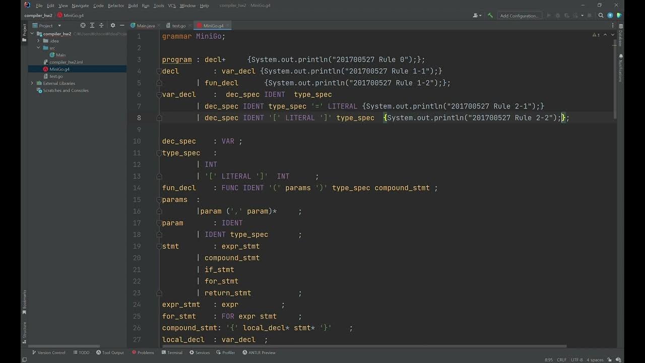 compiler hw2 – Main java 2022 09 21 18 05 41 - YouTube