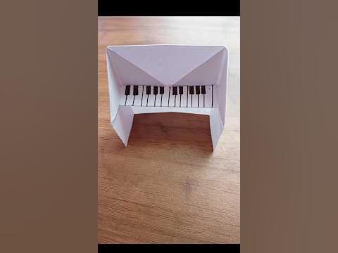 DIY Paper Piano| Origami Piano #craft #trending #shorts #piano - YouTube