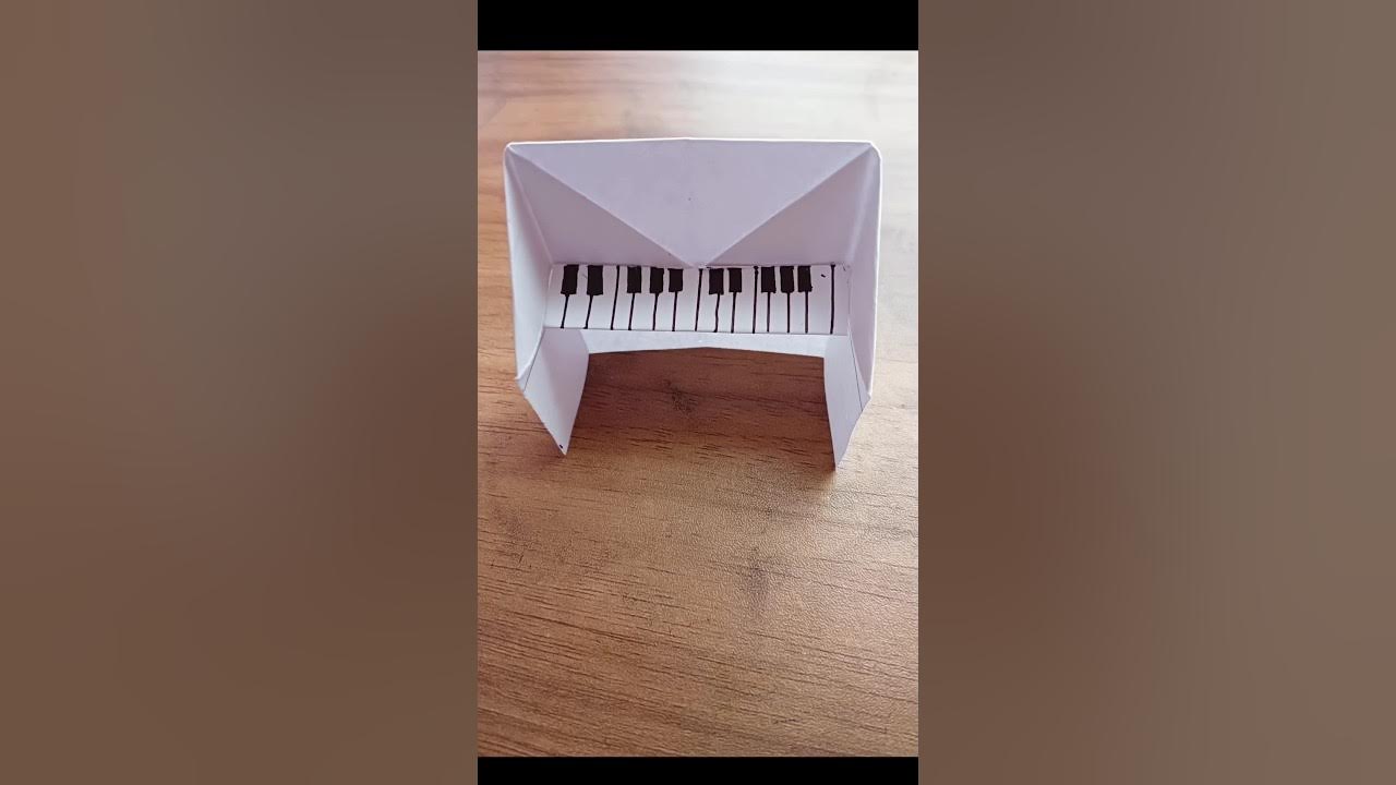 DIY Paper Piano| Origami Piano #craft #trending #shorts #piano - YouTube